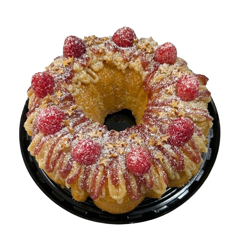 Morrisons Raspberry & Caramelised White Chocolate Bundt Cake ...