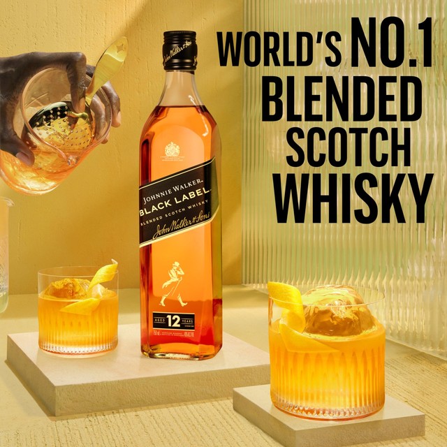 Johnnie Walker Black Label 12 YO Blended Scotch Whisky - Morrisons ...