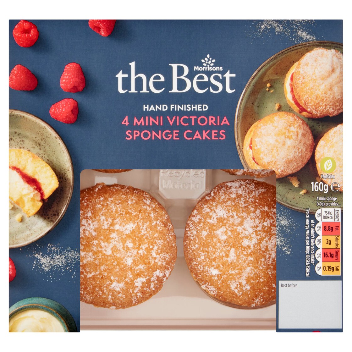 Morrisons The Best Mini Victoria Sponge Cakes - Morrisons Online ...