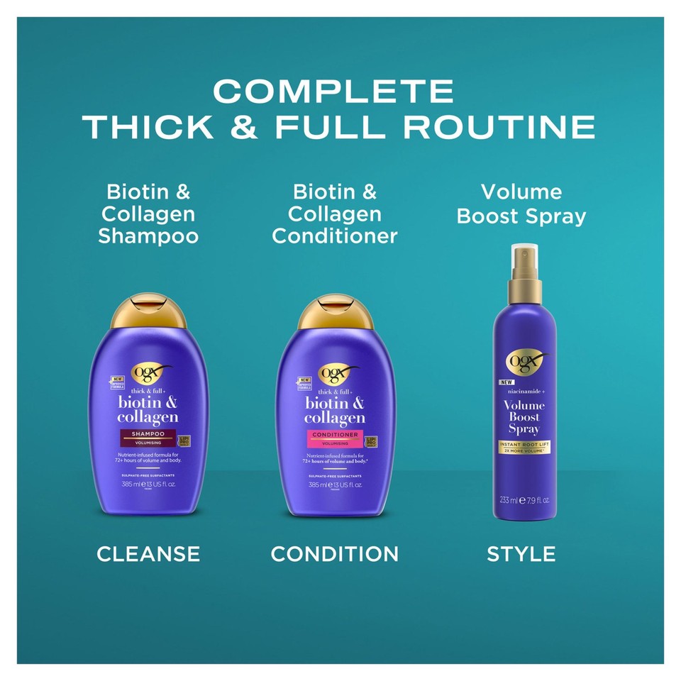 Ogx Biotin & Collagen Niacinamide Volume Boost Spray - Morrisons Online ...