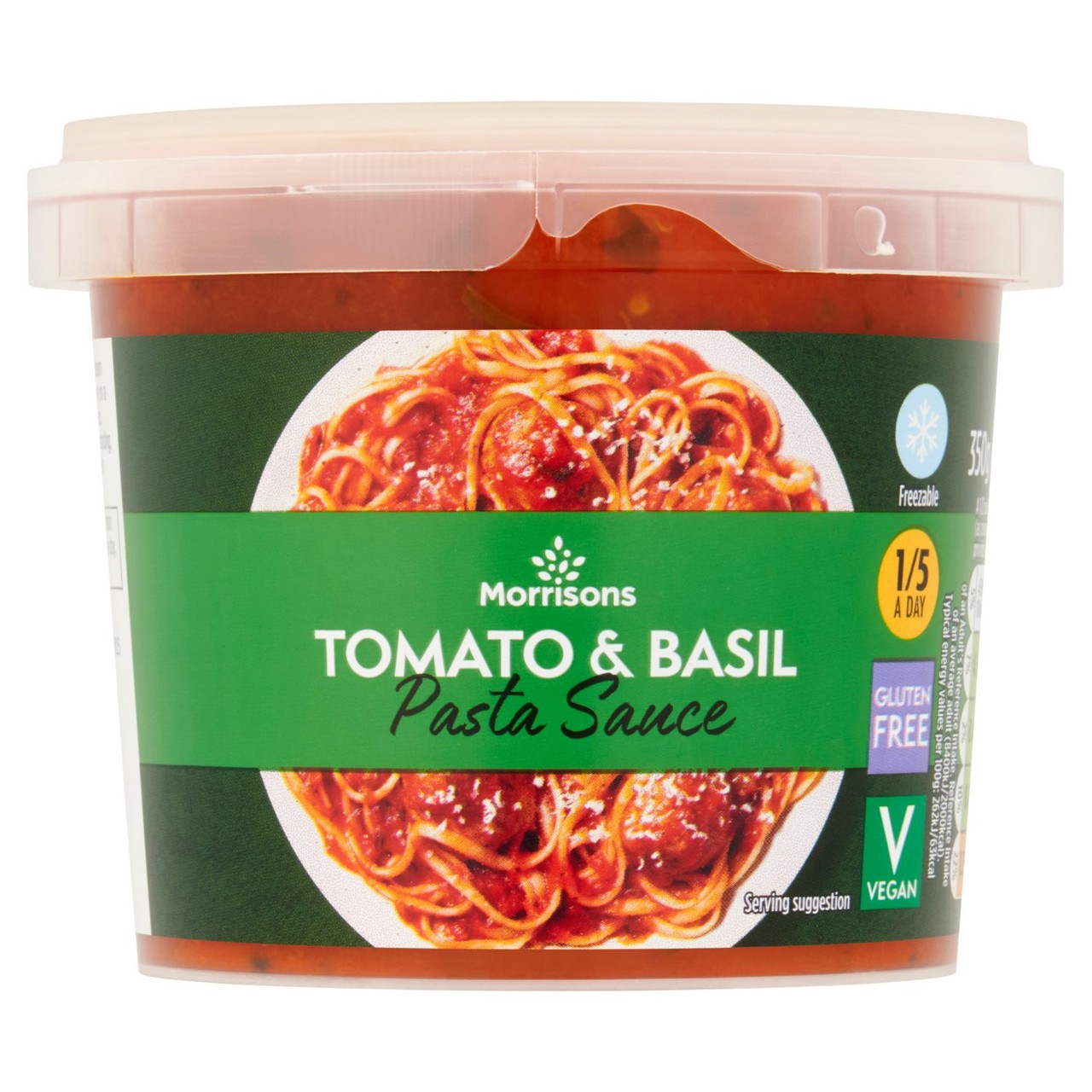 Morrisons Tomato & Basil Pasta Sauce 350g - Morrisons Online Groceries ...