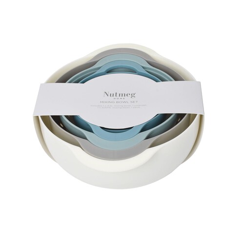 Nutmeg Home Set Of 4 Mixing Bowls - Morrisons Online Groceries & Offers