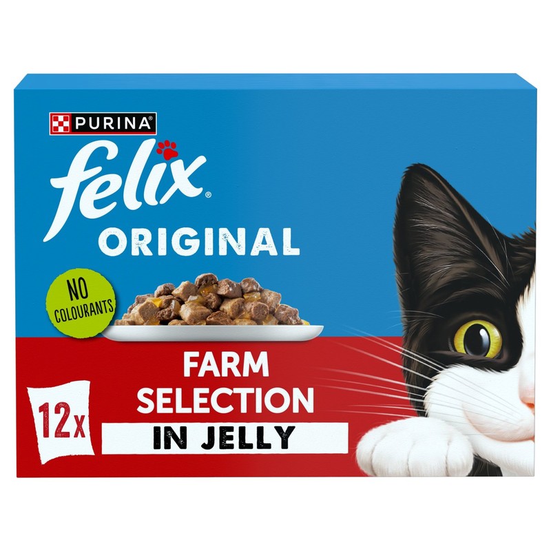 Felix Original Farm Selection In Jelly Wet Cat Food - Morrisons Online ...