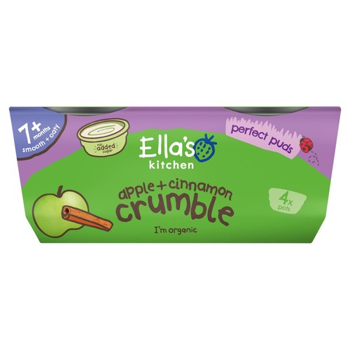 Ella's Kitchen Organic Apple + Cinnamon Crumble - Morrisons Online ...
