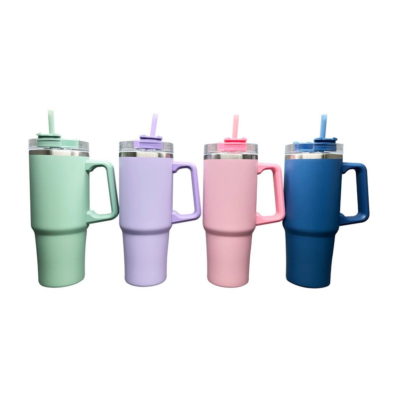 Nutmeg Home XL Double Wall Travel Mug With Handle - Morrisons Online ...