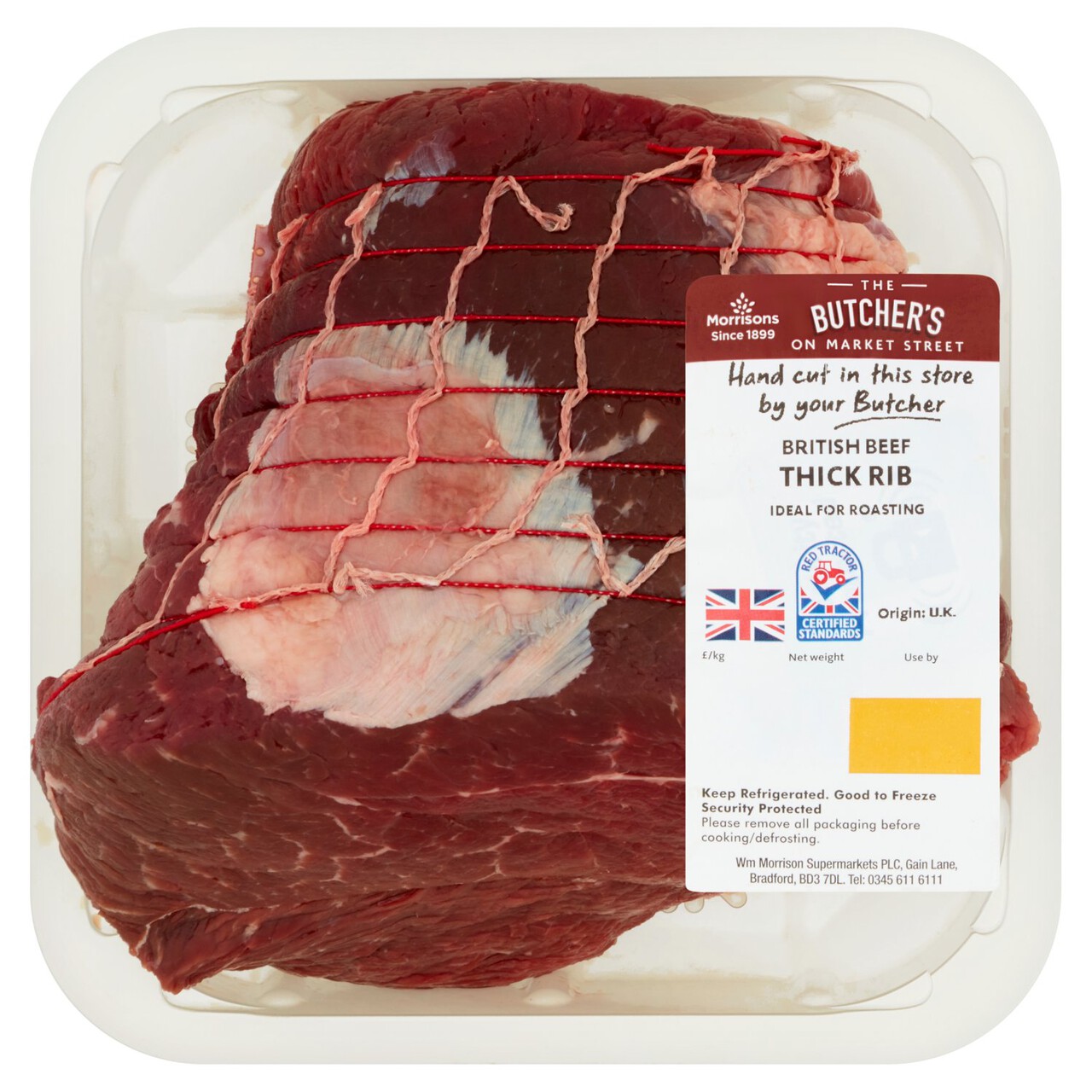 Market Street British Prime Thick Rib Joint - Morrisons Online ...
