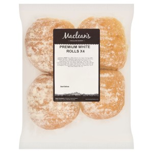 Maclean's Highland Bakery Premium White Rolls 4 Pack - Morrisons Online ...