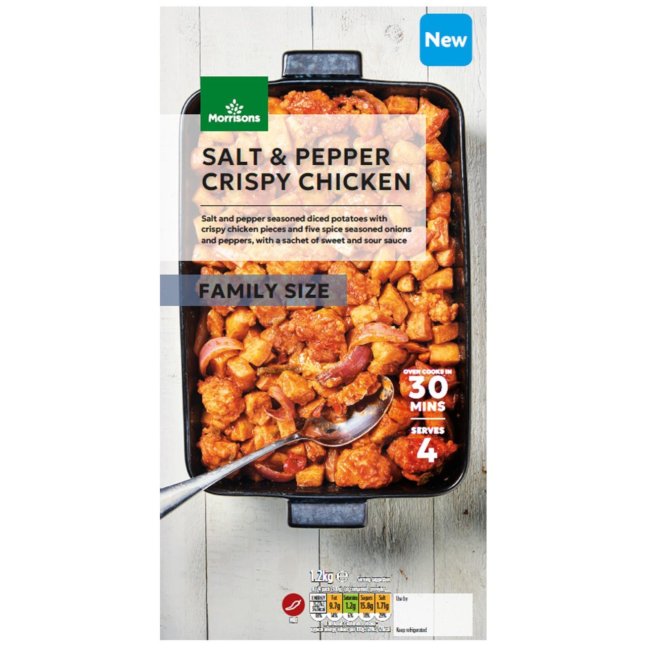 Morrisons Salt & Pepper Crispy Chicken Family Sized 1.2kg - Morrisons ...