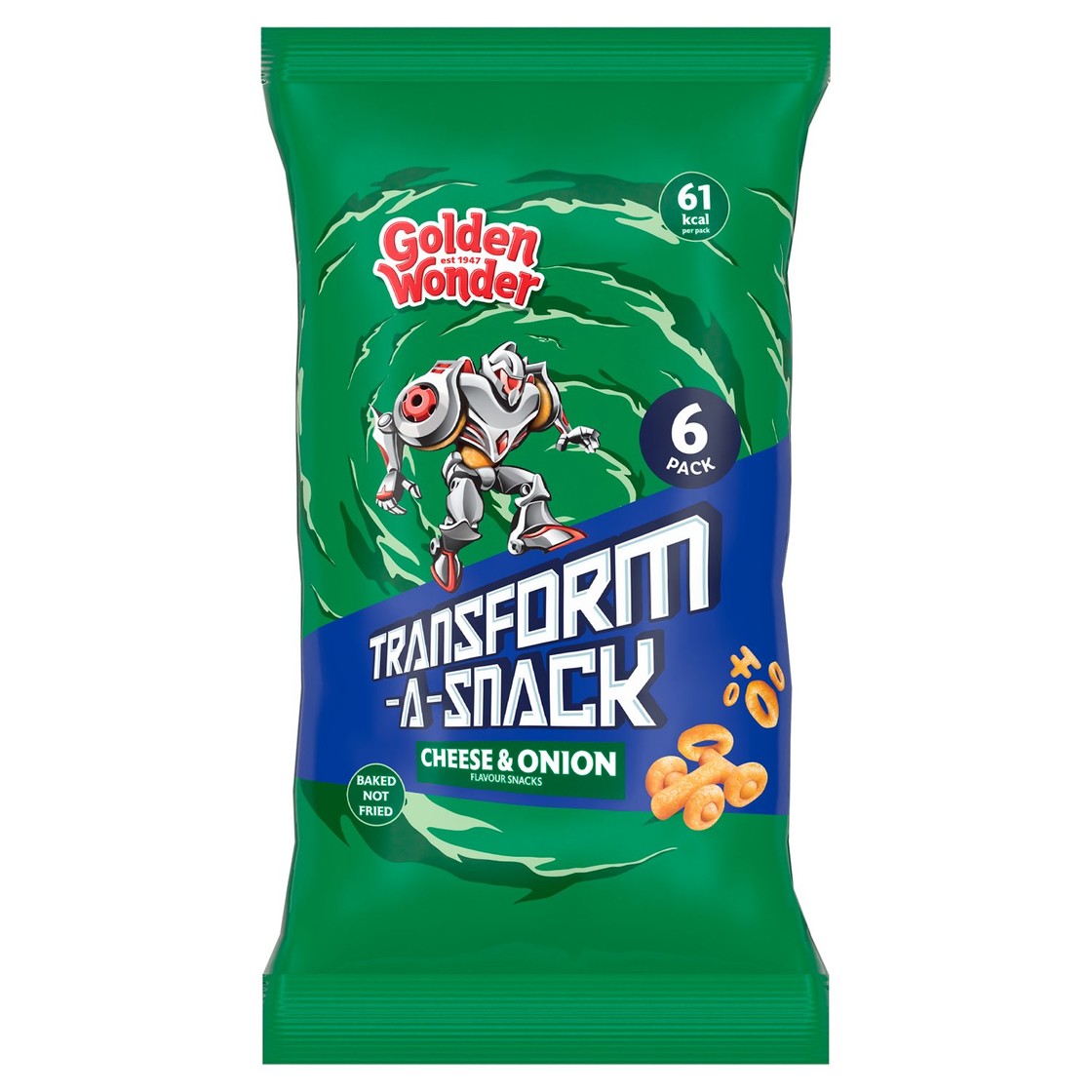 Golden Wonder Transform-a-Snack Cheese & Onion Flavour Snacks 6 x 12g ...