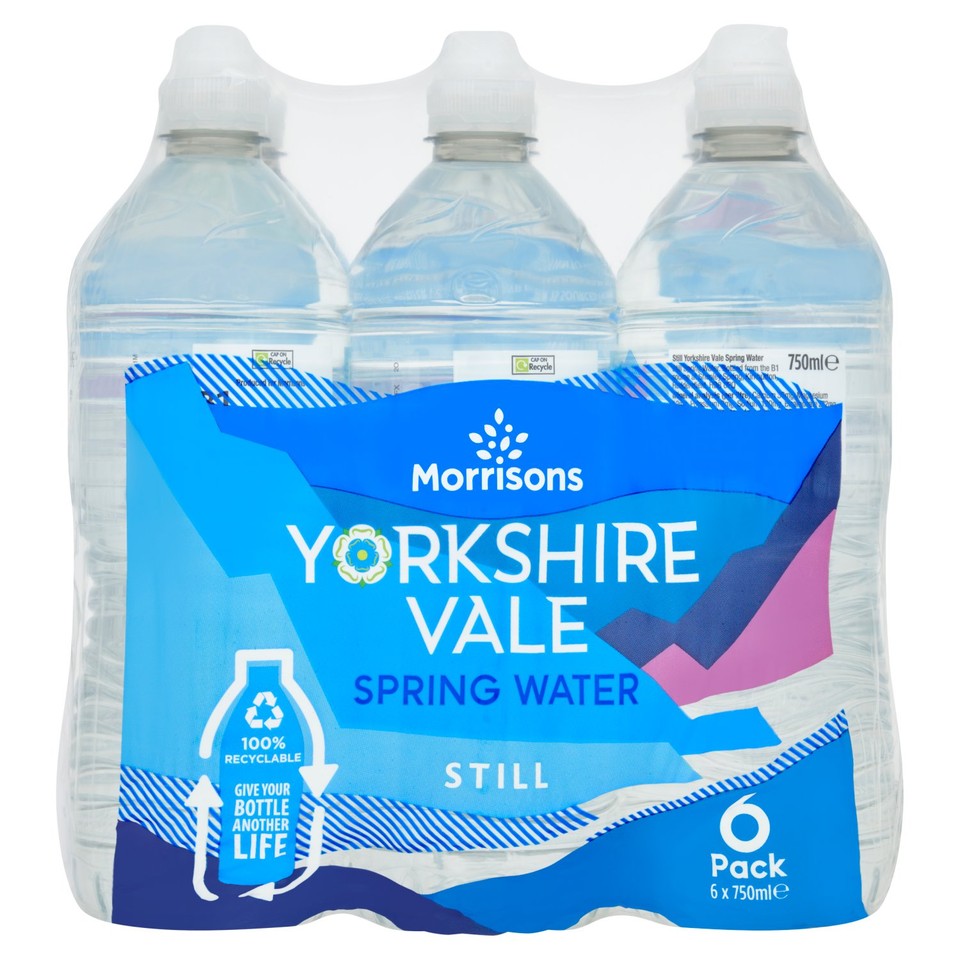 Yorkshire Vale Still Spring Water With Sportscap 6x750ml - Morrisons ...