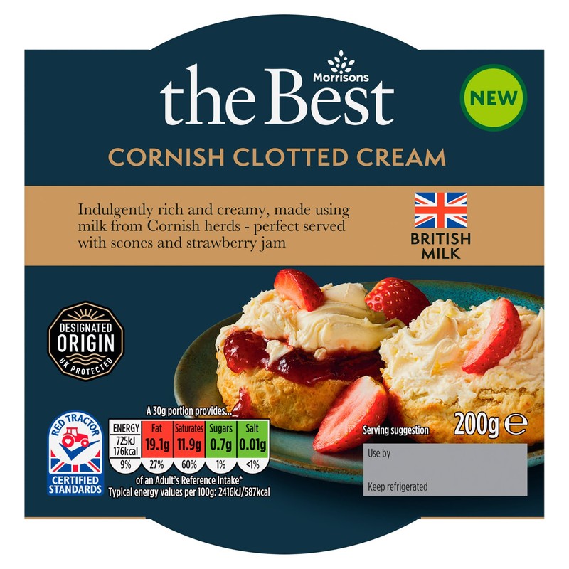 Morrisons The Best Cornish Clotted Cream - Morrisons Online Groceries ...
