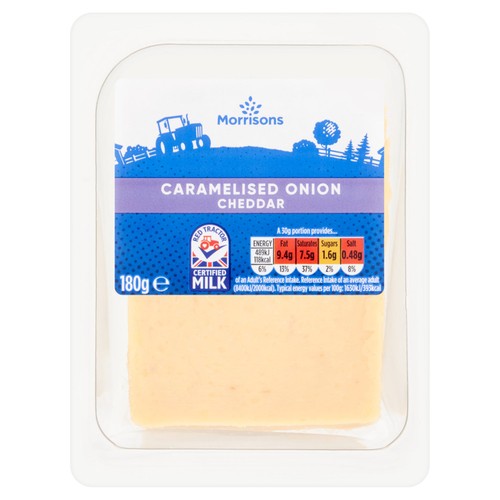 Morrisons Cheddar With Caramelised Onion 180g - Morrisons Online ...