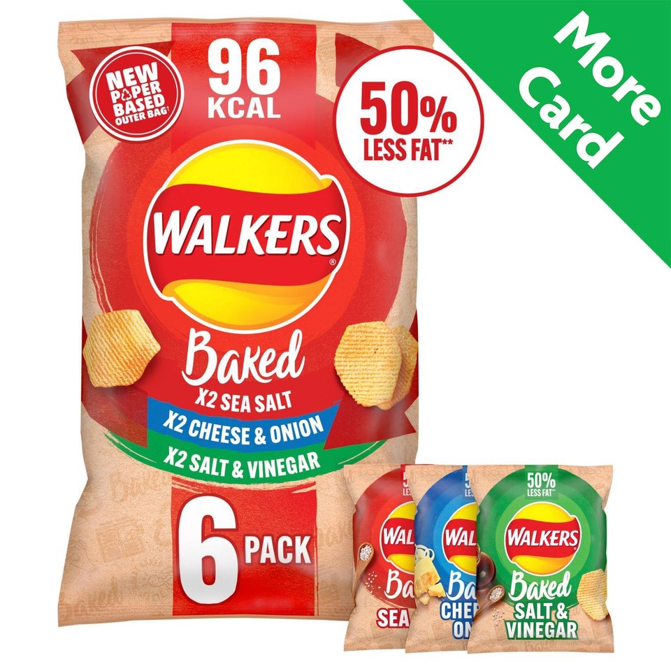 Walkers Baked Variety Multipack Snacks Crisps - Morrisons Online ...