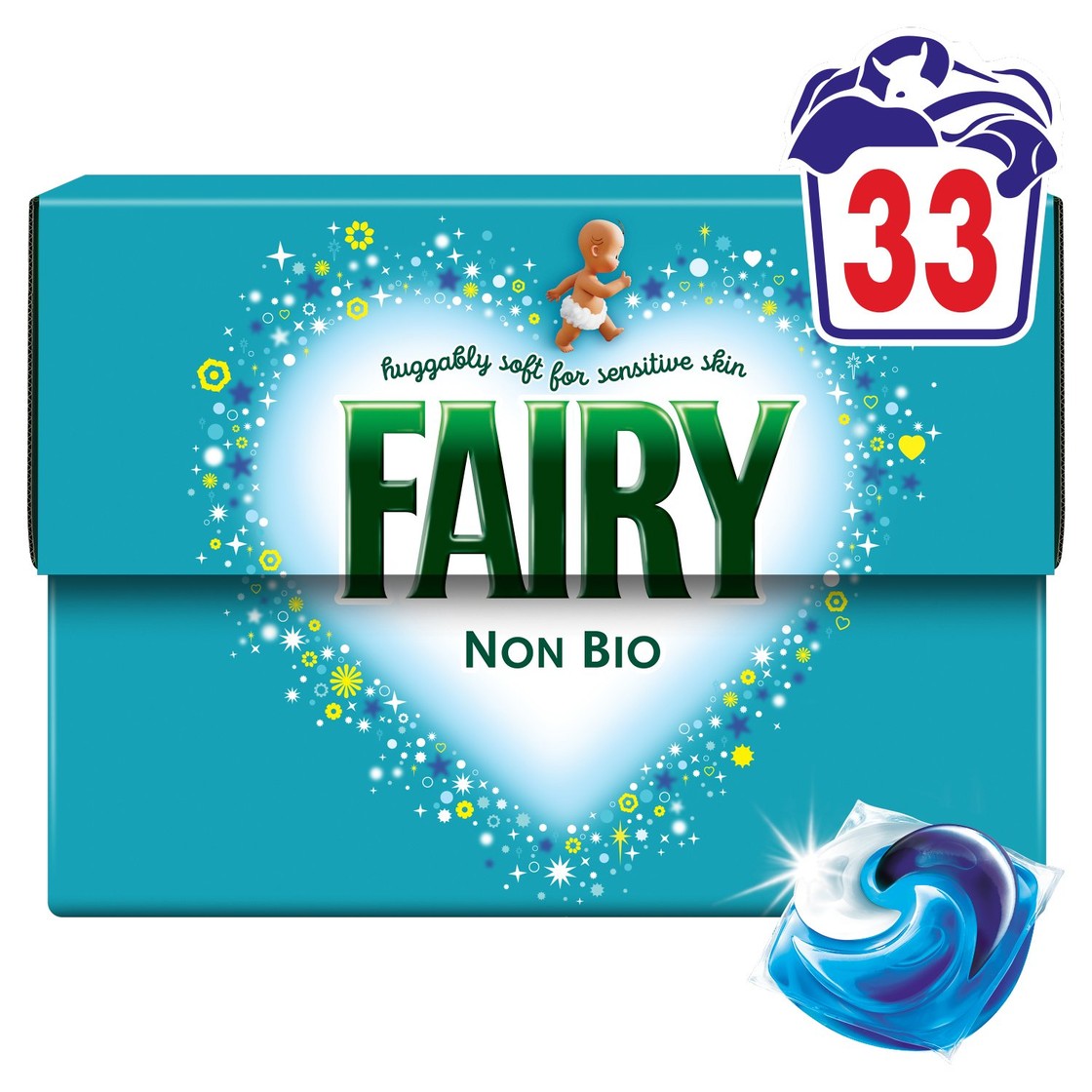Fairy Non Bio For Sensitive Skin Washing Capsules 33 Pack - Morrisons ...