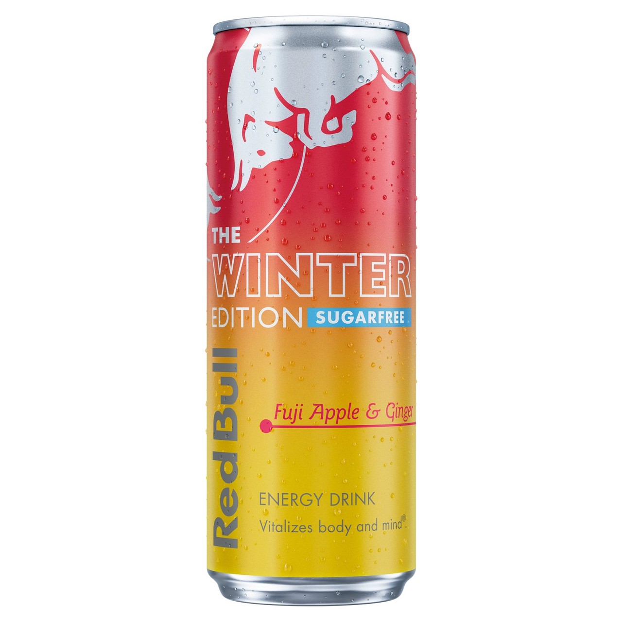 Red Bull Energy Drink Sugar Free Winter Edition Fuji Apple & Ginger ...