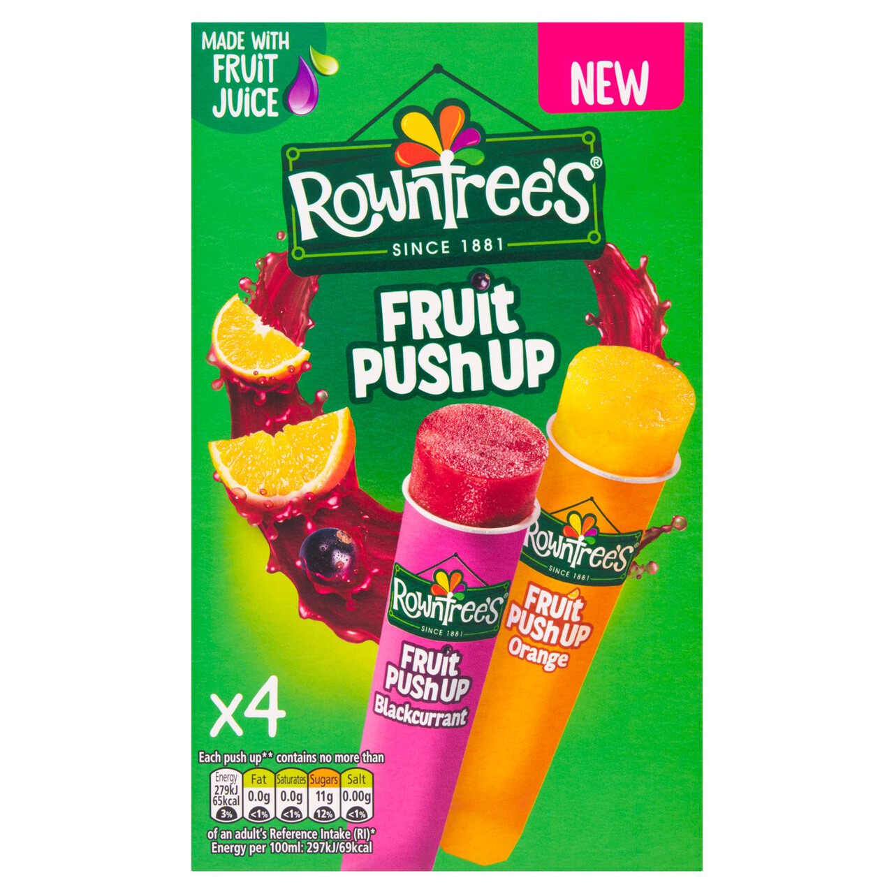 Rowntrees Fruit Pastille Push Ups Blackcurrant & Orange - Morrisons ...