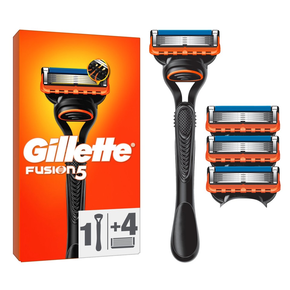 Gillette Fusion5 Starter Pack Handle + 4 Razor Blades - Morrisons ...