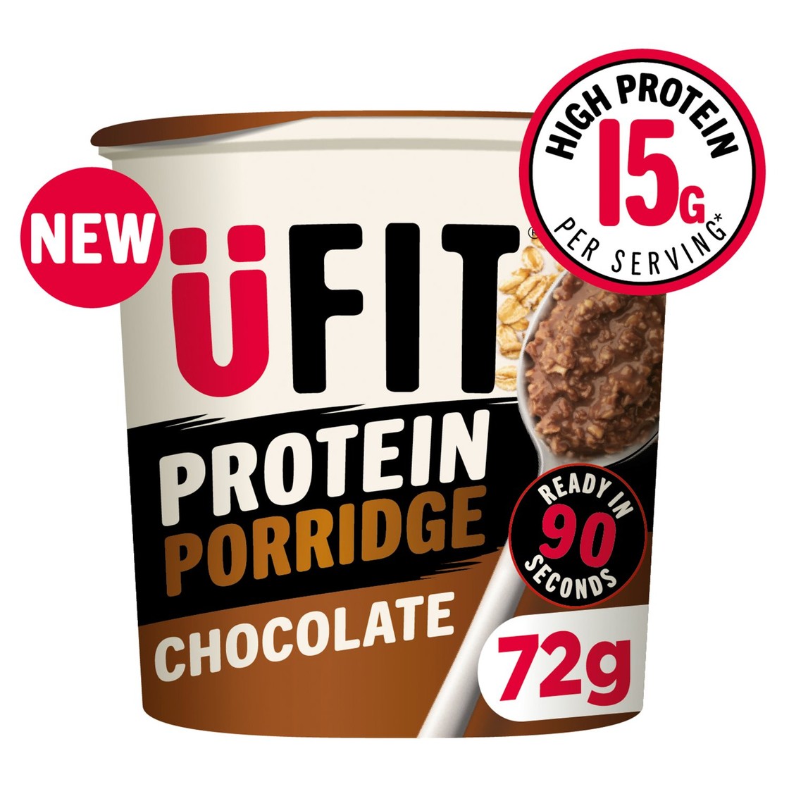 UFIT Protein Chocolate Porridge Pot 72g - Morrisons Online Groceries ...