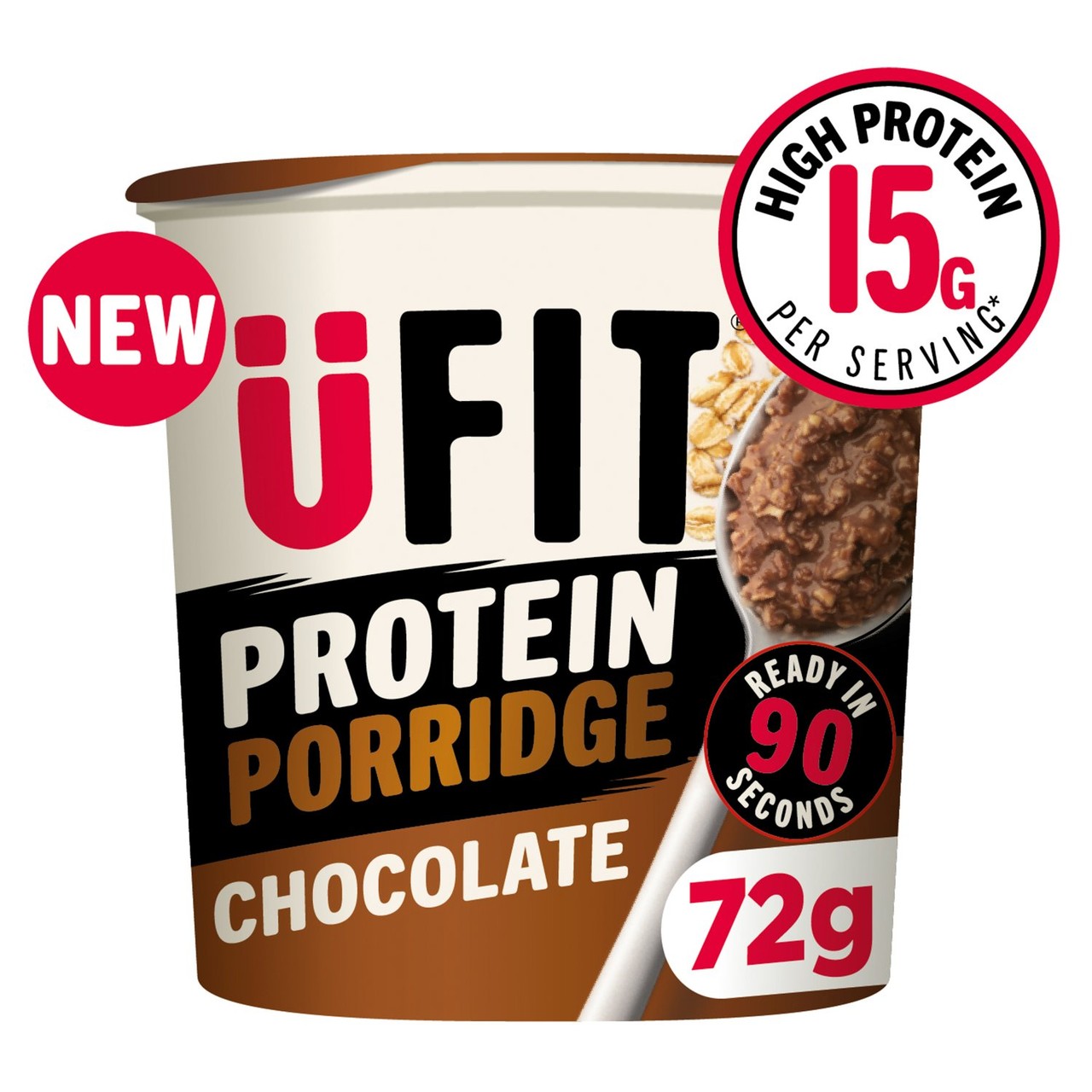 UFIT Protein Chocolate Porridge Pot 72g - Morrisons Online Groceries ...