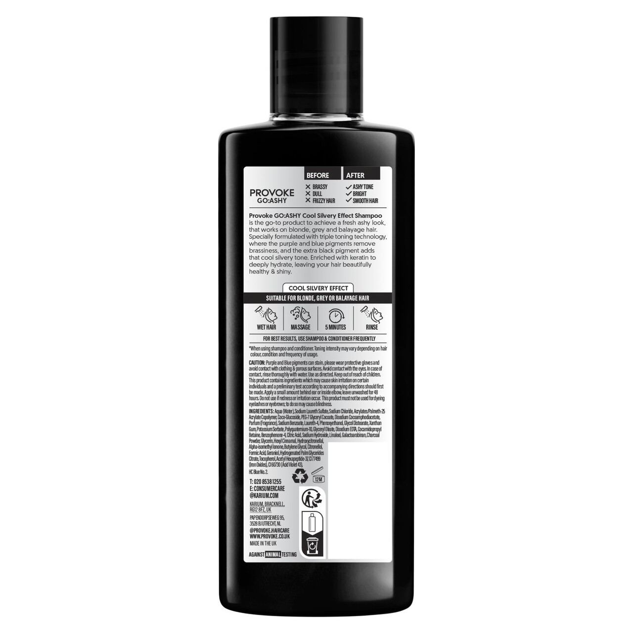 Provoke Go Ashy Silver Effect Shampoo - Morrisons Online Groceries & Offers