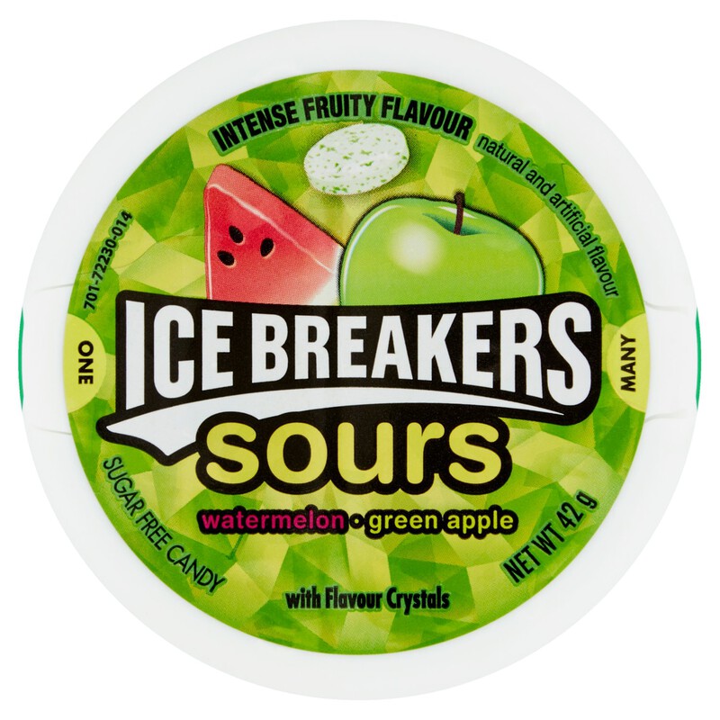 Ice Breakers Sours Watermelon & Green Apple 42g - Morrisons Online ...