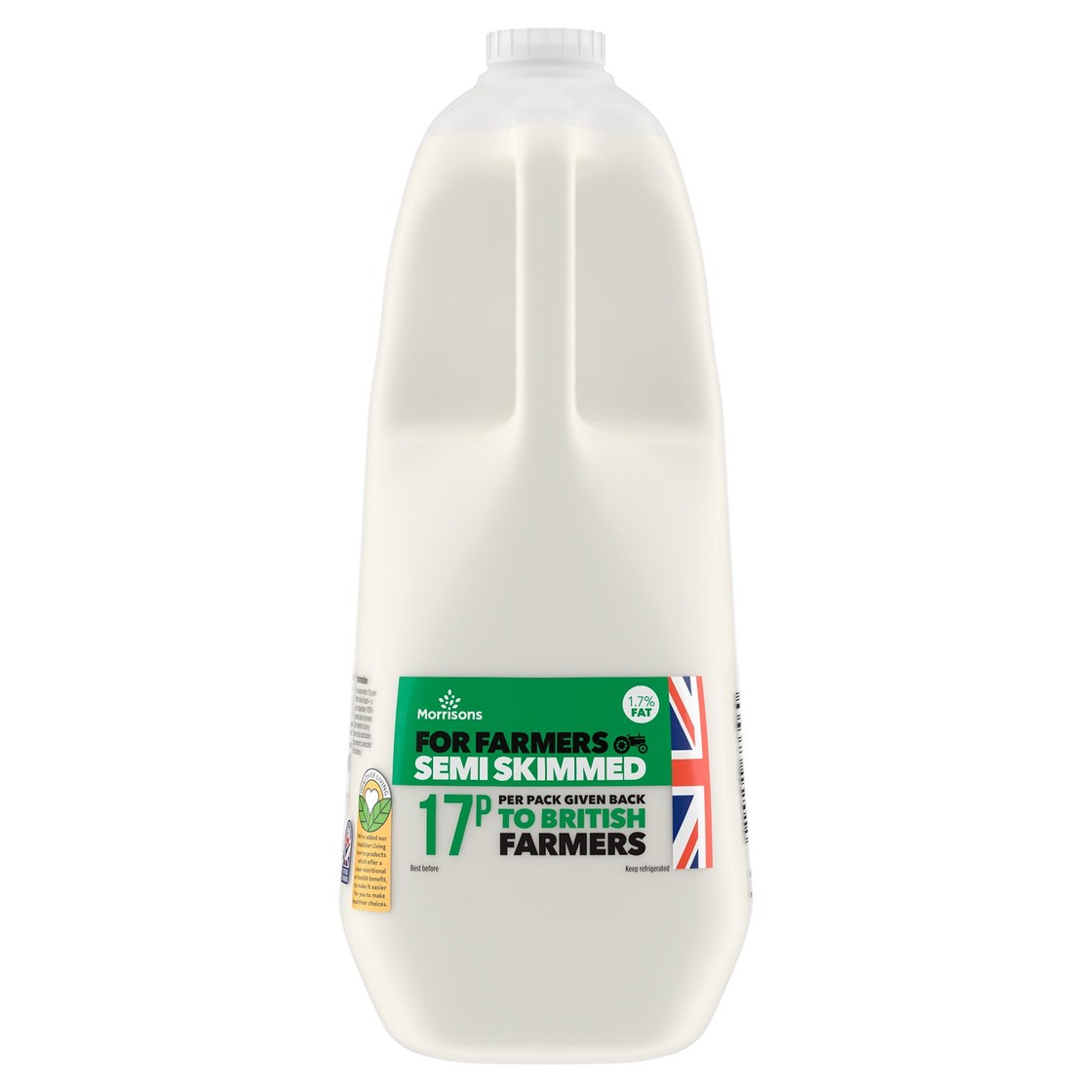 Morrisons For Farmers British Semi Skimmed Milk 4 Pints - Morrisons ...
