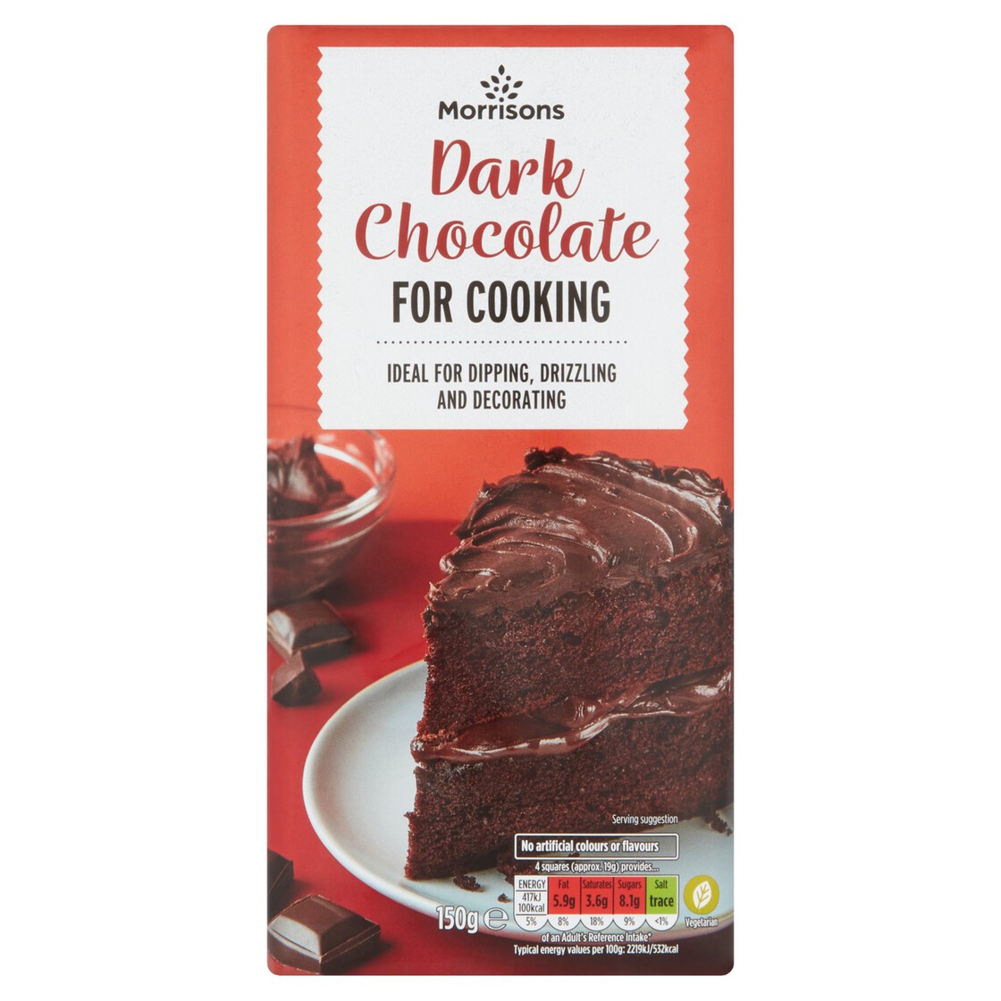 Morrisons Dark Cooking Chocolate - Morrisons Online Groceries & Offers