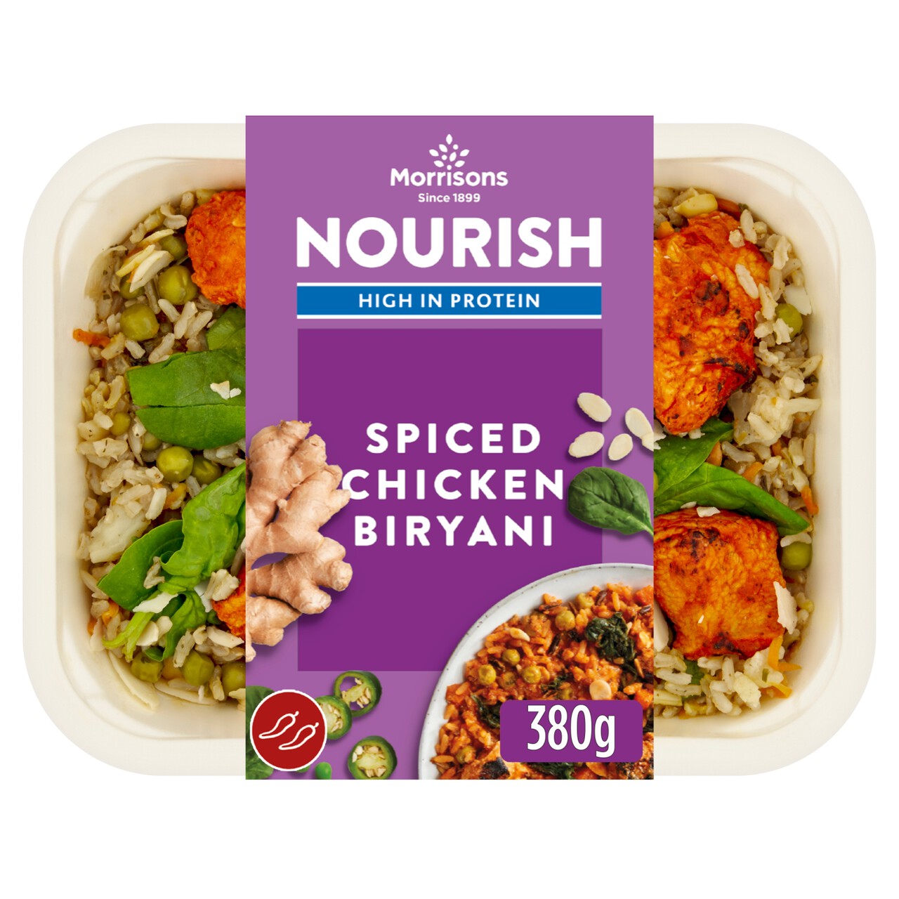 Morrisons Nourish Spiced Chicken Biryani - Morrisons Online Groceries ...