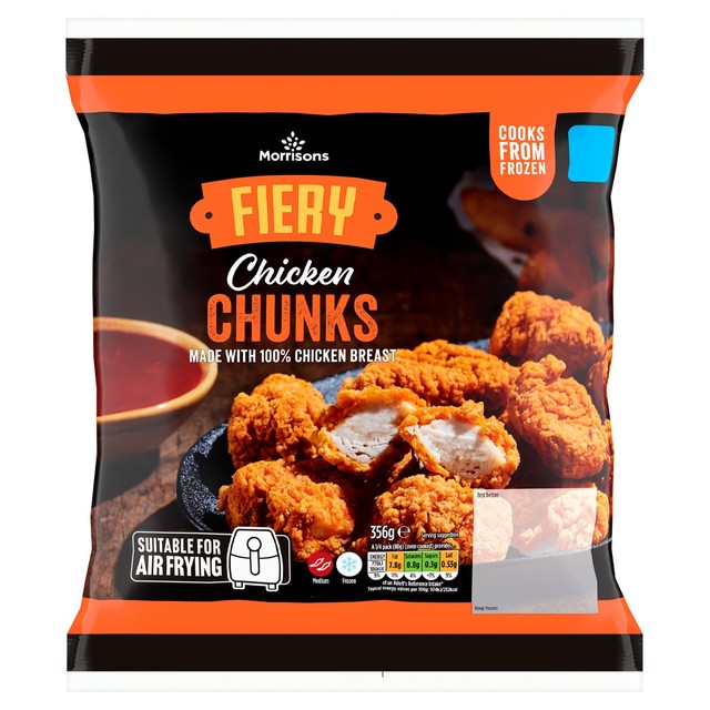 Morrisons Hot & Spicy Chicken Chunks - Morrisons Online Groceries & Offers