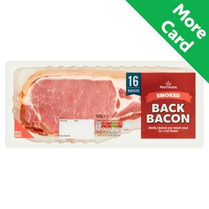 Morrisons 16 Rashers Smoked Back Bacon 500g - Morrisons Online ...