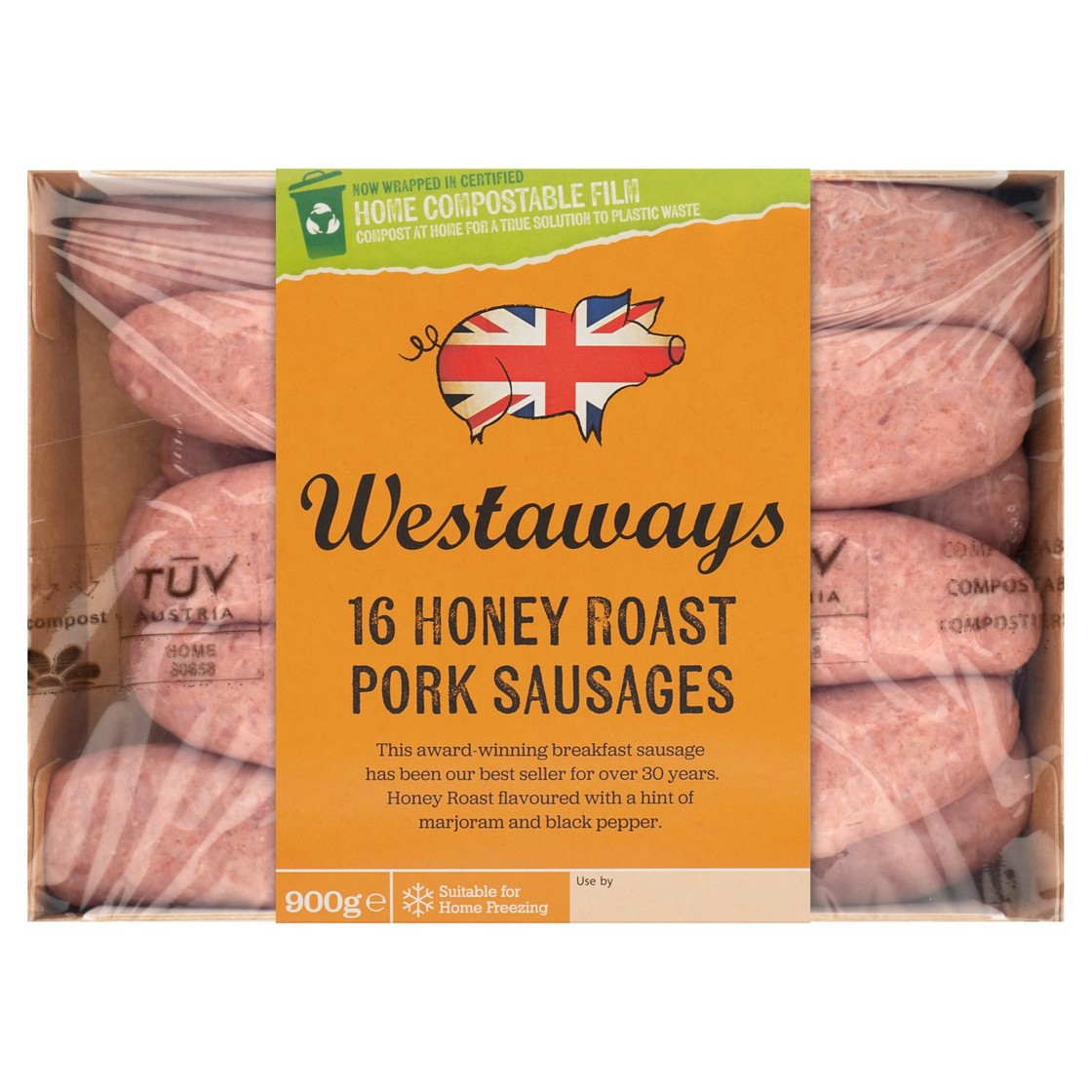 Westaways 16 Honey Roast Pork Sausages 900g - Morrisons Online ...