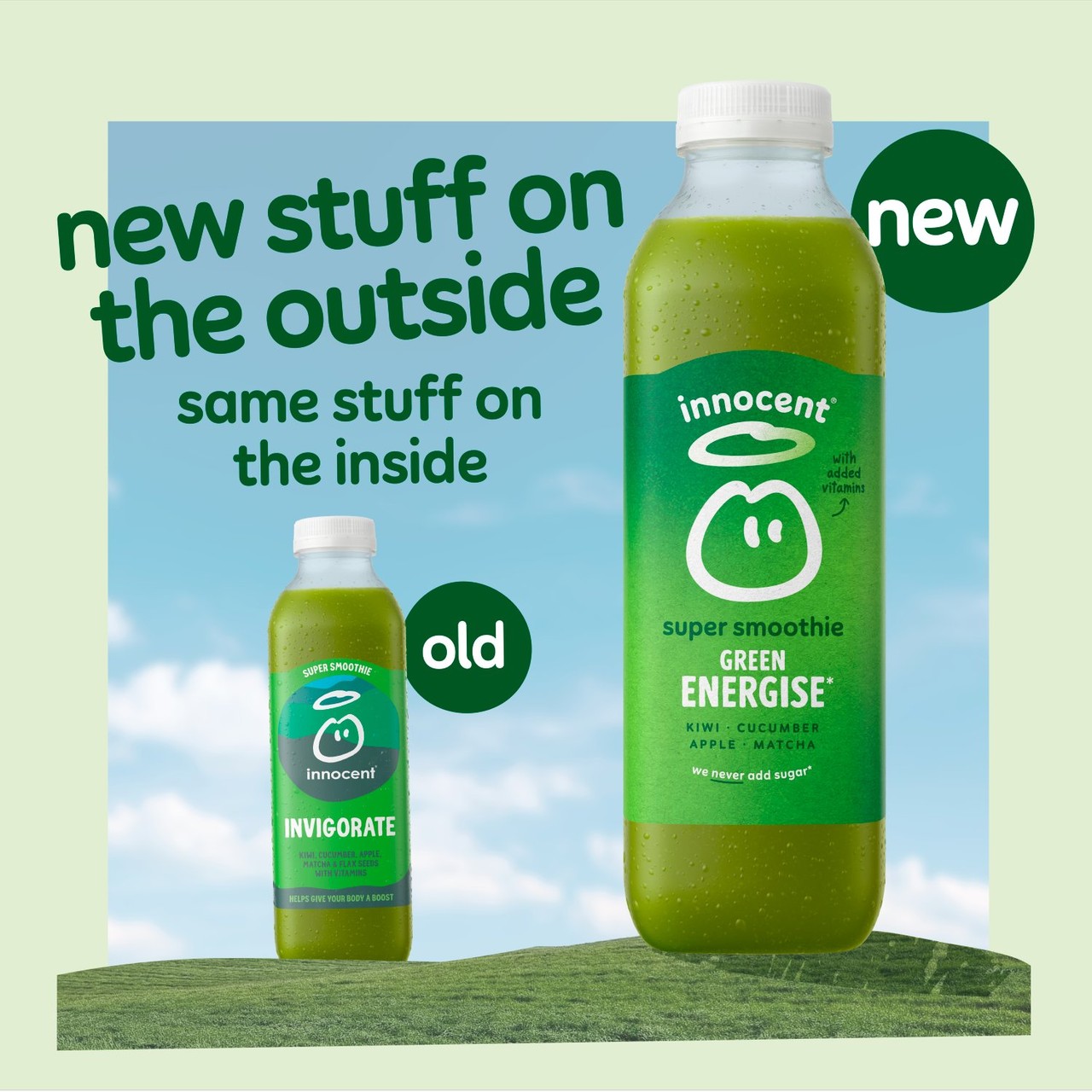 Innocent Green Energise, Kiwi & Cucumber Super Smoothie 750ml ...