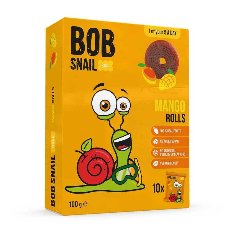 Bob Snail Mango Fruit Rolls 100g - Morrisons Online Groceries & Offers