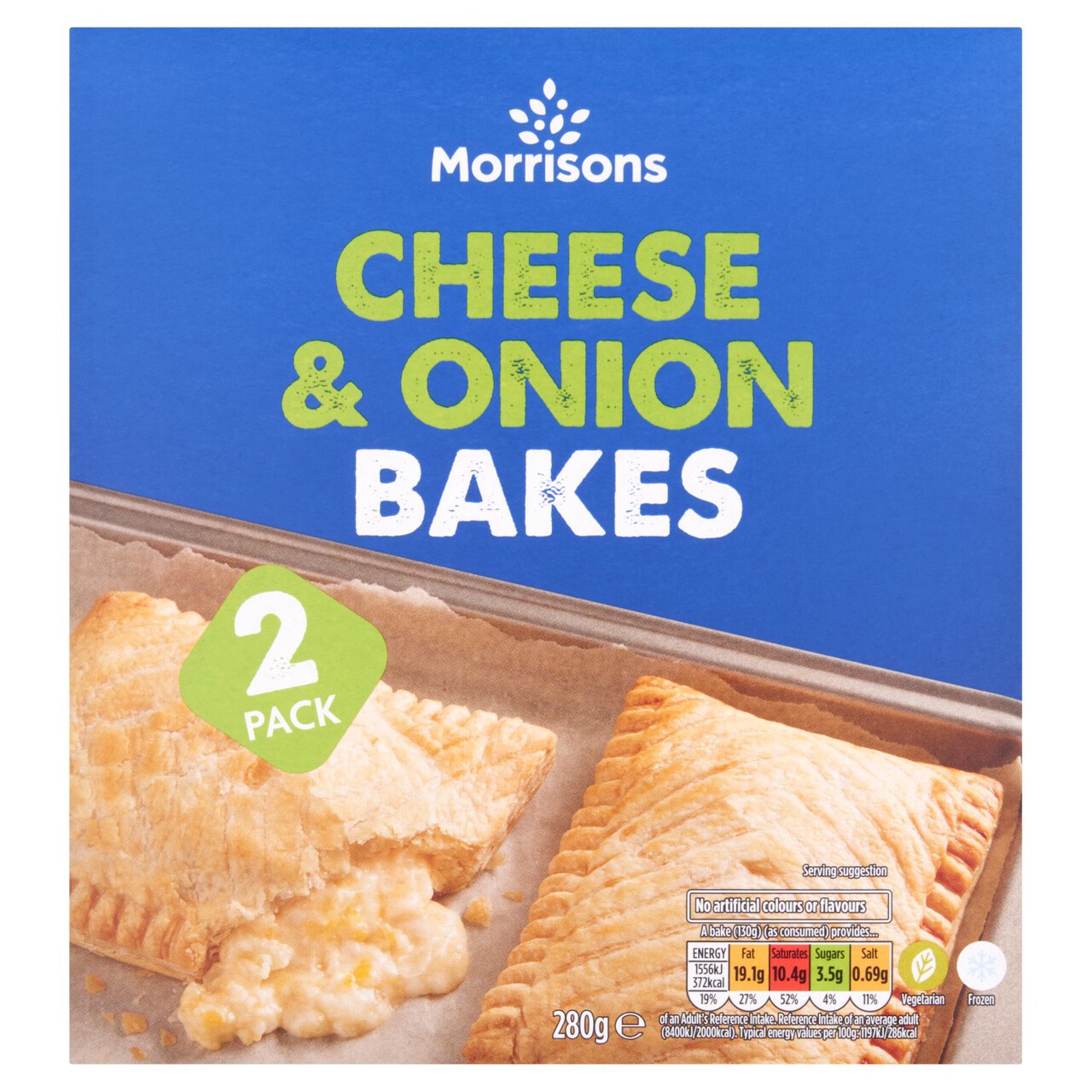 Morrisons 2 Cheese & Onion Bakes - Morrisons Online Groceries & Offers