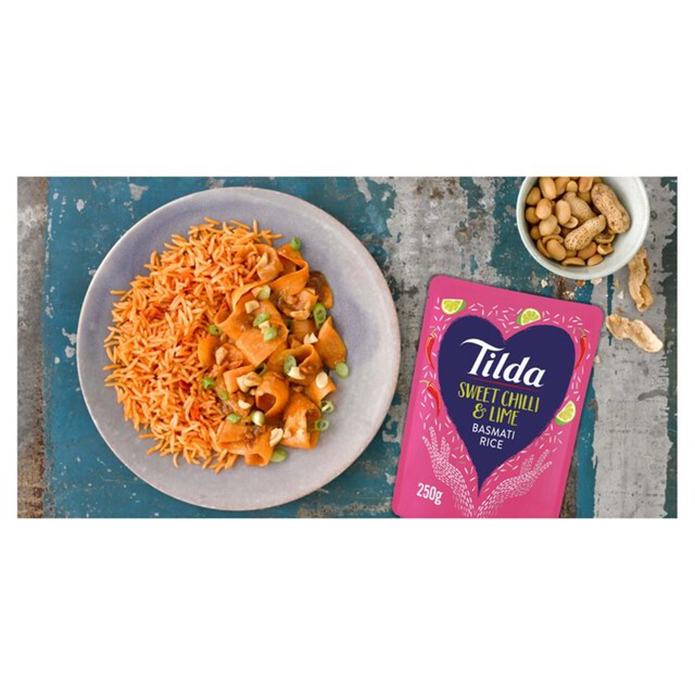 Tilda Microwave Sweet Chilli and Lime Basmati Rice - Morrisons Online ...