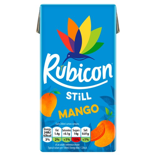 Rubicon Still Mango Drink Carton 288ml - Morrisons Online Groceries ...