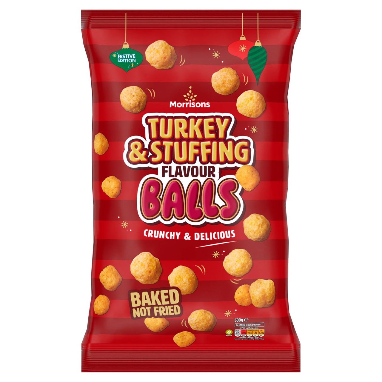 Morrisons Festive Edition Turkey & Stuffing Flavour Balls 300g ...