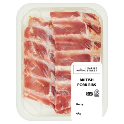 Market Street British Pork Ribs - Morrisons Online Groceries & Offers