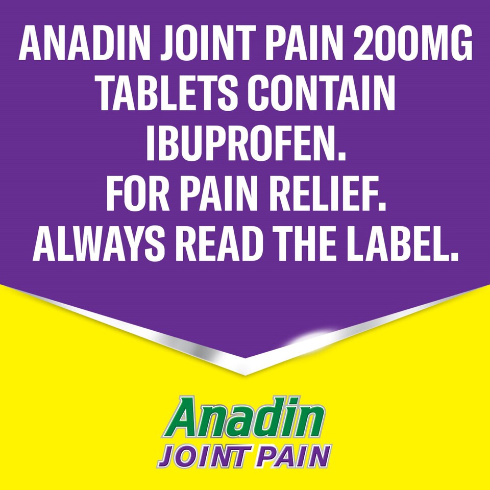 Anadin Joint Pain Relief Ibuprofen 200mg Tablets - Morrisons Online ...