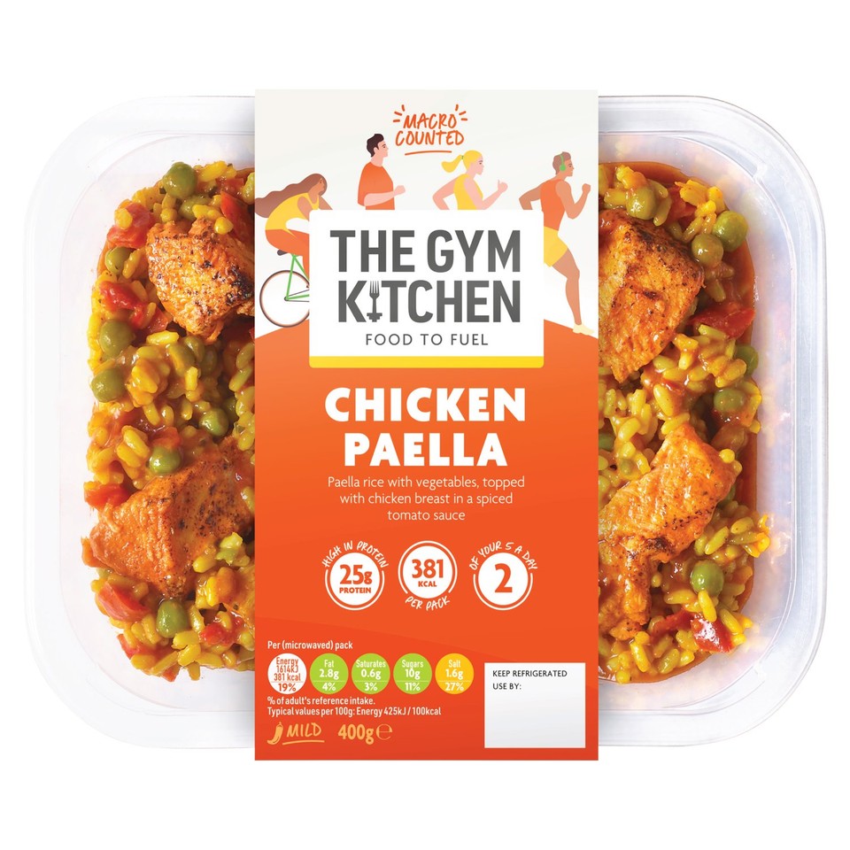 The Gym Kitchen Chicken Paella 400g - Morrisons Online Groceries & Offers