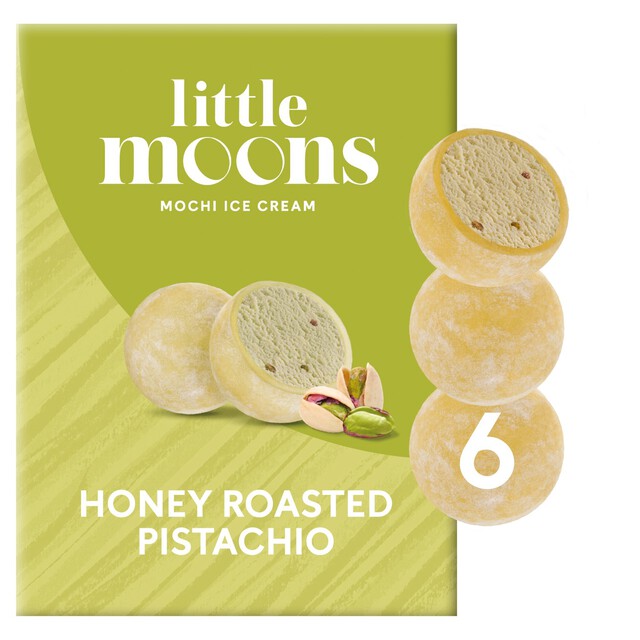 Little Moons Honey Roasted Pistachio Mochi Ice Cream - Morrisons Online ...