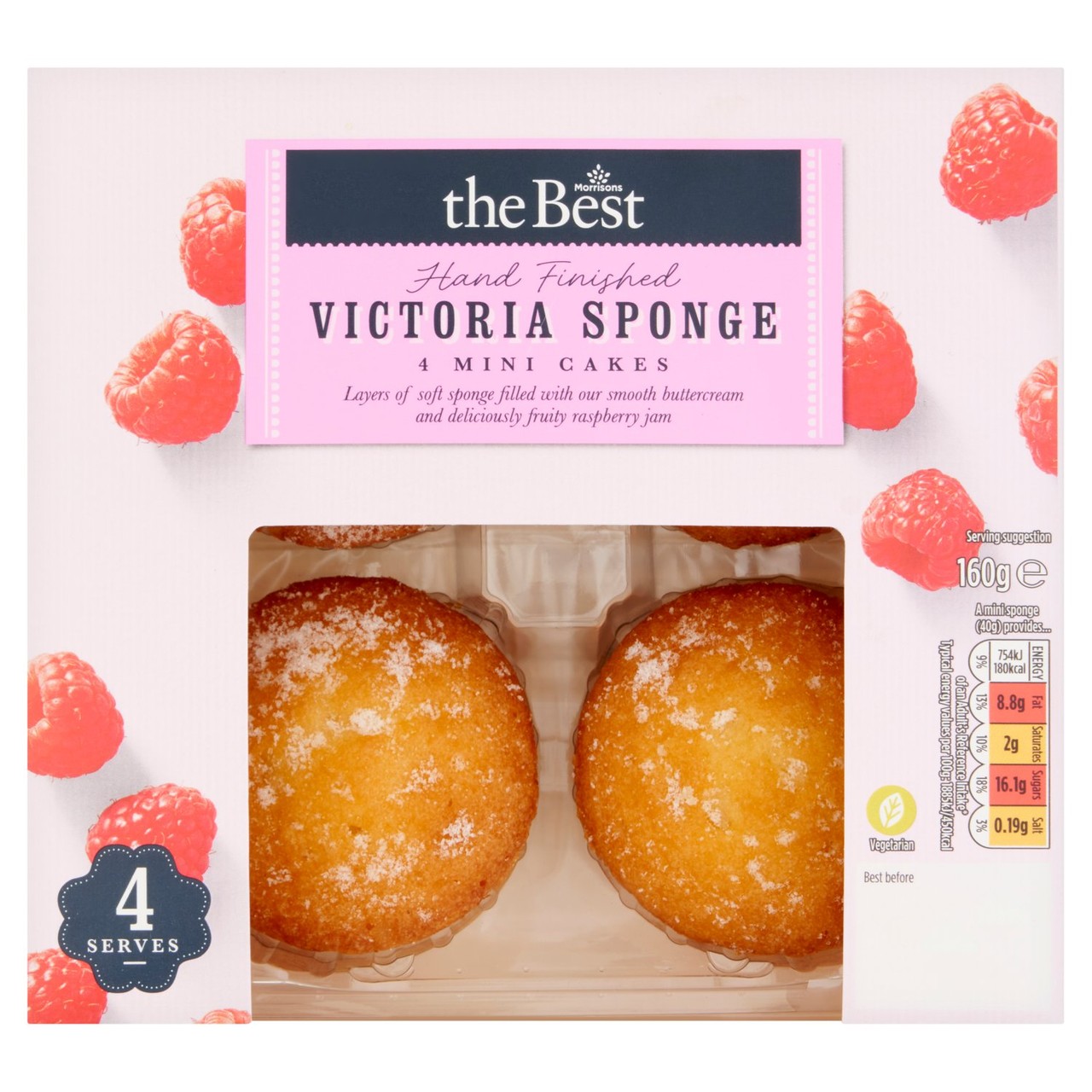 Morrisons The Best Mini Victoria Sponge Cakes - Morrisons Online ...