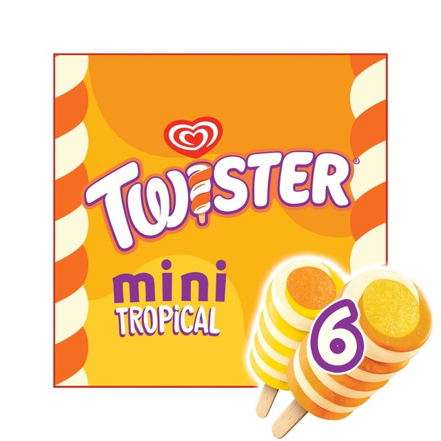 Twister Mini Tropical Ice Cream Lollies 6 x 50ml - Morrisons Online ...