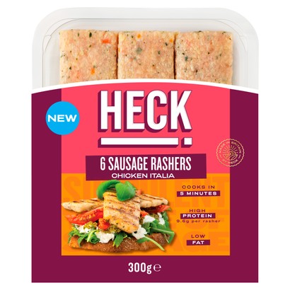 HECK! Chicken Italia Gluten Free Sausage Rashers 6 Pack 300g ...