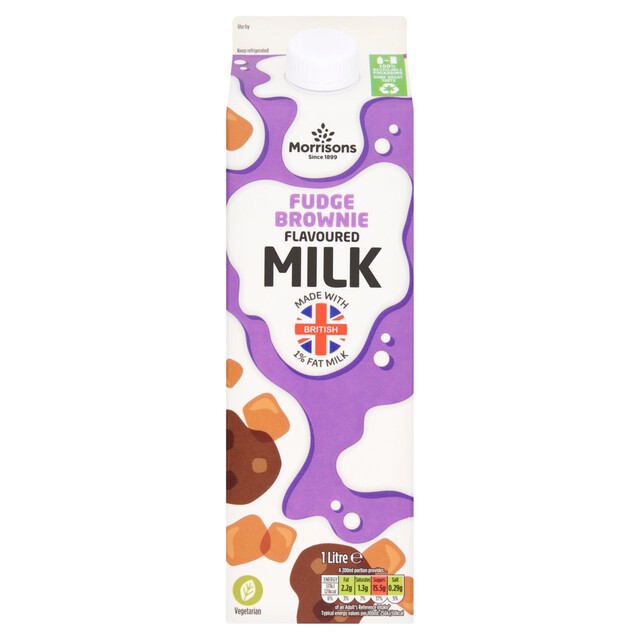 Morrisons Fudge Brownie Flavoured Milk - Morrisons Online Groceries ...