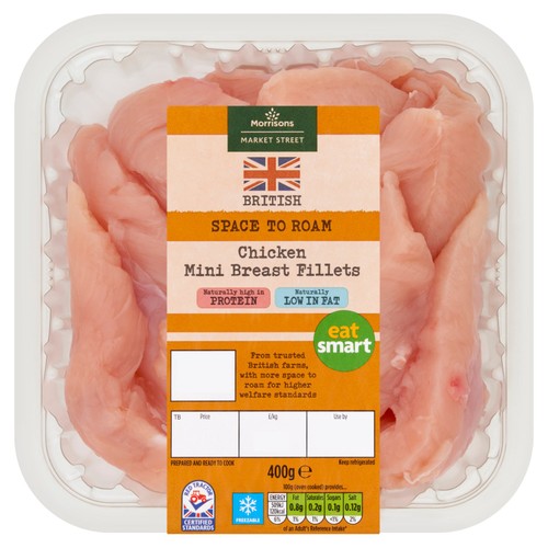 Morrisons Market Street British Chicken Mini Breast Fillets 400g ...
