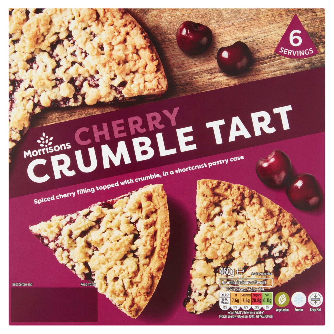 Morrisons Cherry Crumble Tart - Morrisons Online Groceries & Offers