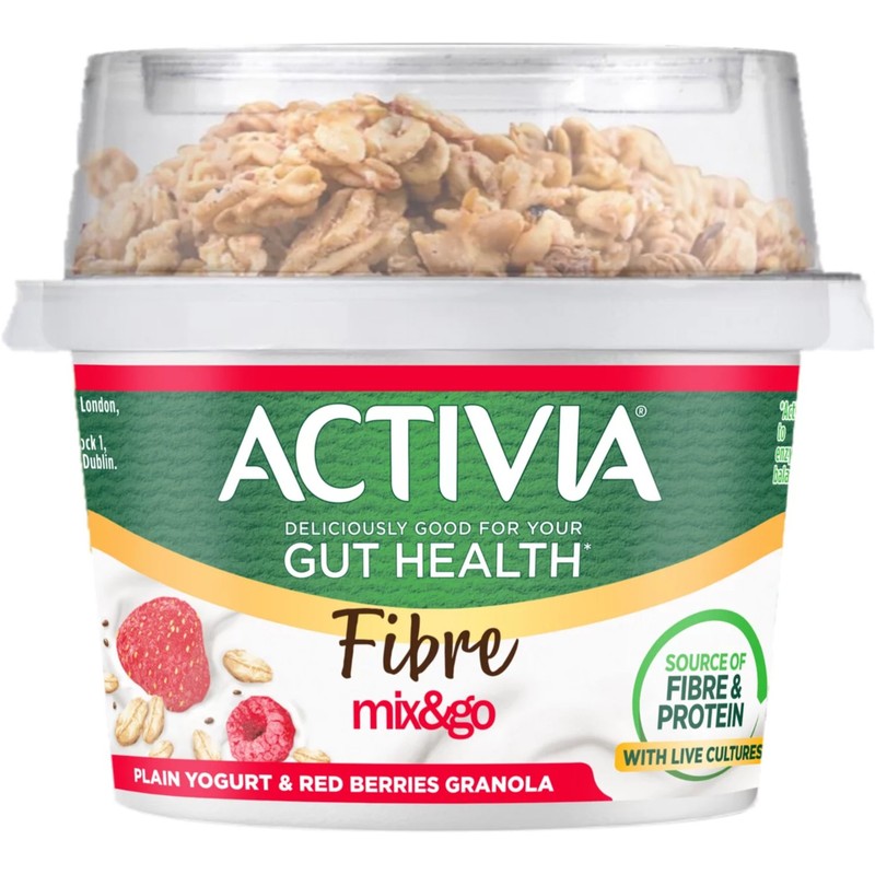 Activia Fibre Yogurt & Red Berries Granola 165g - Morrisons Online ...