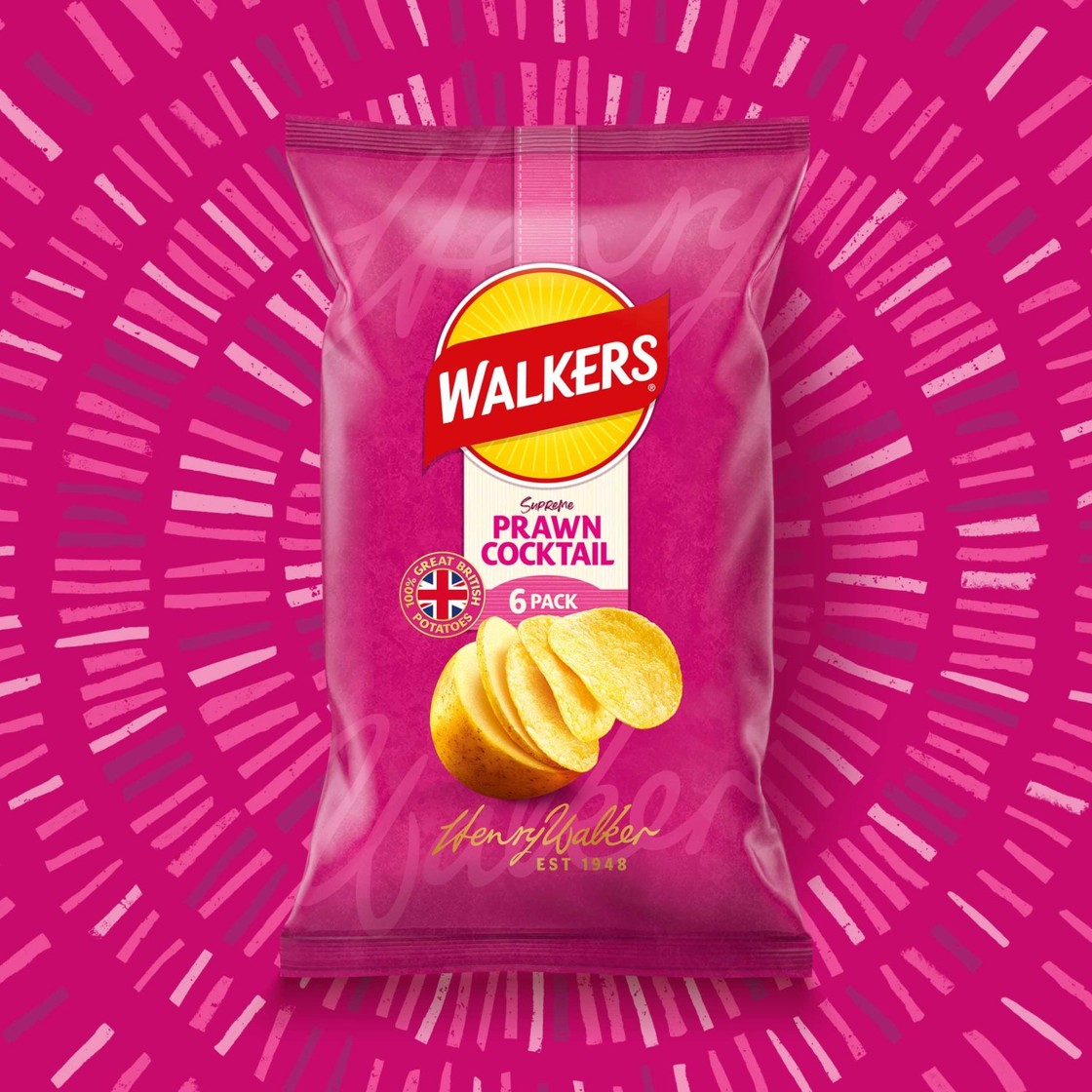 Walkers Prawn Cocktail Multipack Crisps 6x25g - Morrisons Online ...