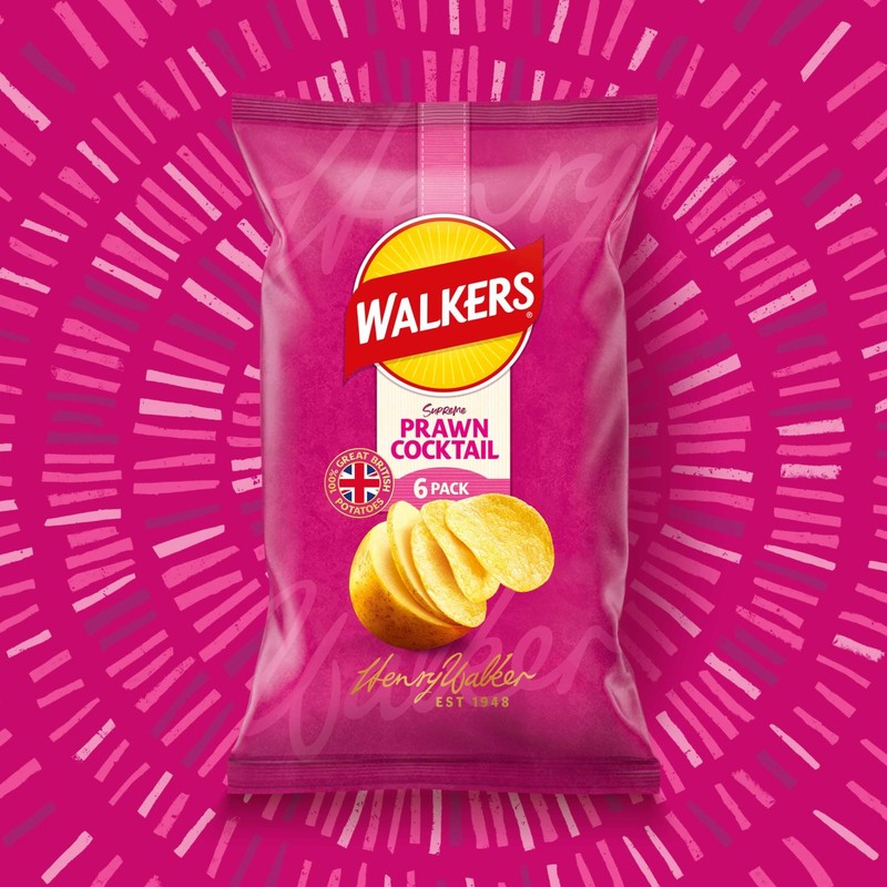 Walkers Prawn Cocktail Multipack Crisps 6x25g - Morrisons Online ...